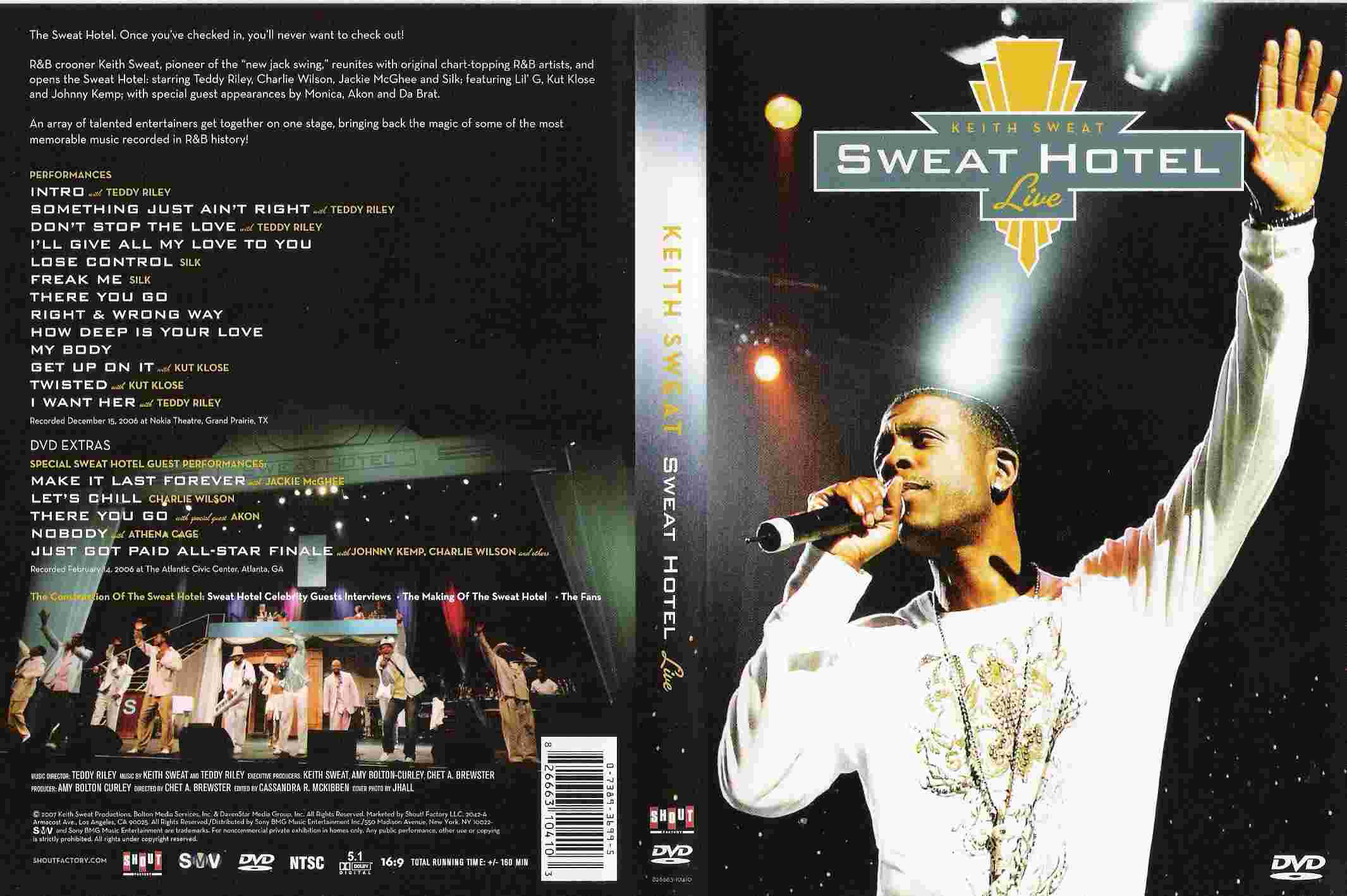 Keith Sweat Sweat Hotel Live : Front | DVD Covers | Cover Century ...